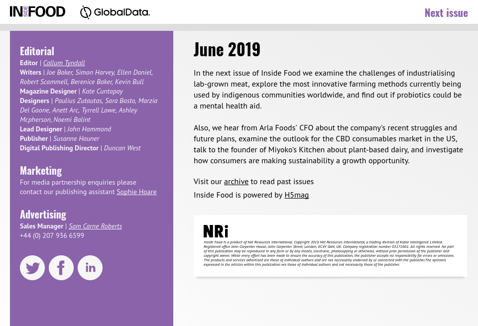 PROVA - Inside Food | Issue 30 | April 2019