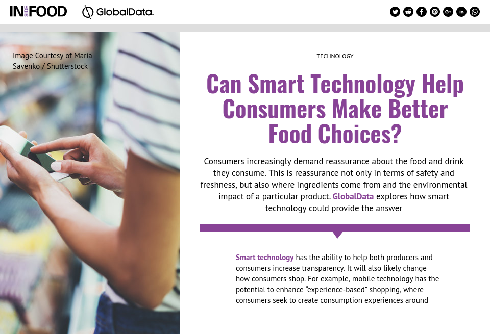 Can Smart Technology Help Consumers Make Better Food Choices? - Inside ...
