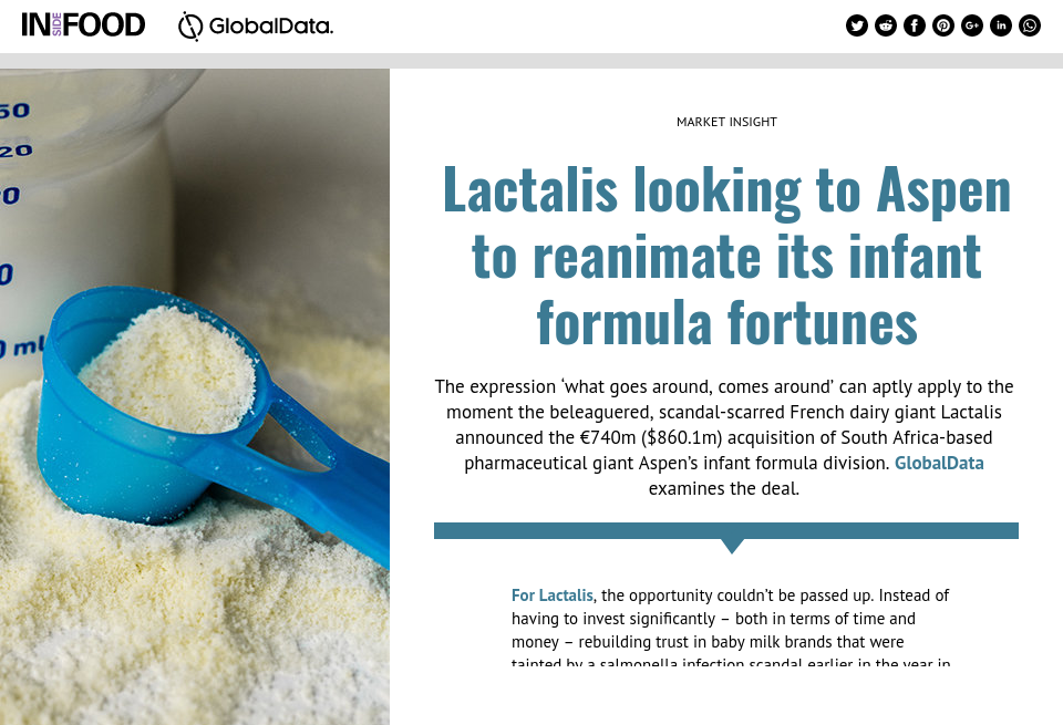 Lactalis looking to Aspen to reanimate its infant formula fortunes ...