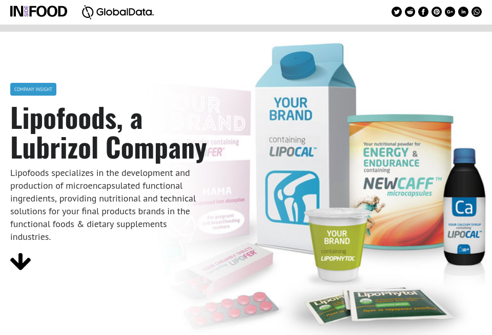 Lipofood SLU Company insight 2 - Inside Food | Issue 27 | October 2018