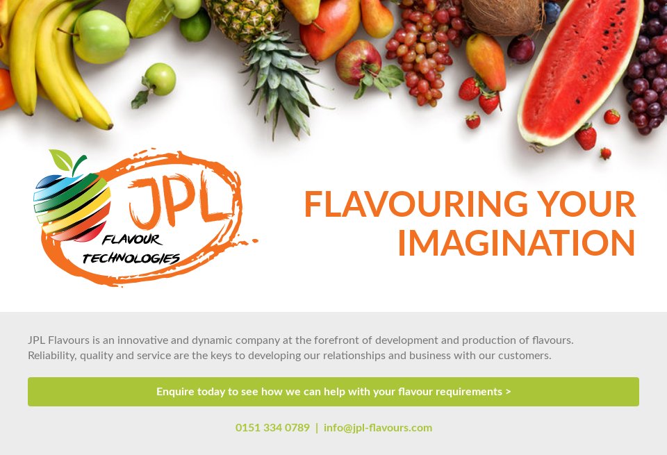 JPL Flavour Technologies - Inside Food | Issue 33 | October 2019