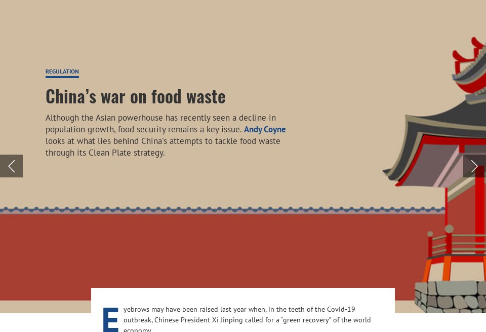 China’s war on food waste - just-food magazine | Issue 42 | April 2021