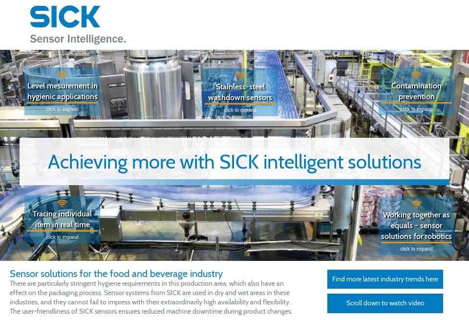 SICK Sensor Intelligence - just-food magazine | Issue 35 | February 2020