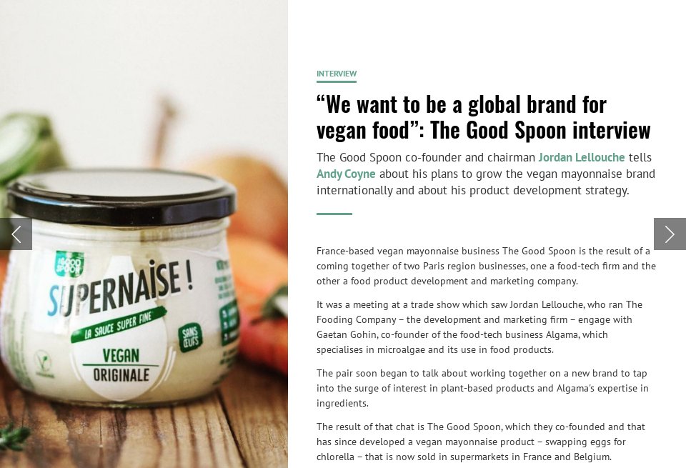 “We want to be a global brand for vegan food”: The Good Spoon interview ...