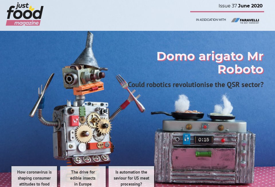 Home | Domo arigato Mr Roboto - just-food magazine | Issue 37 | June 2020