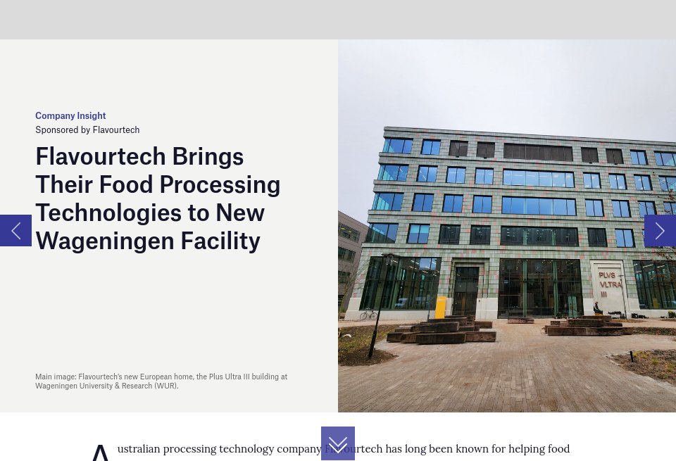 Flavourtech Company Insight - Just Food | Issue 61 | December 2025