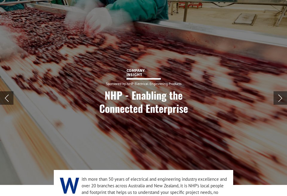 NHP Electrical Engineering Products Company Insight - Just Food | Issue ...