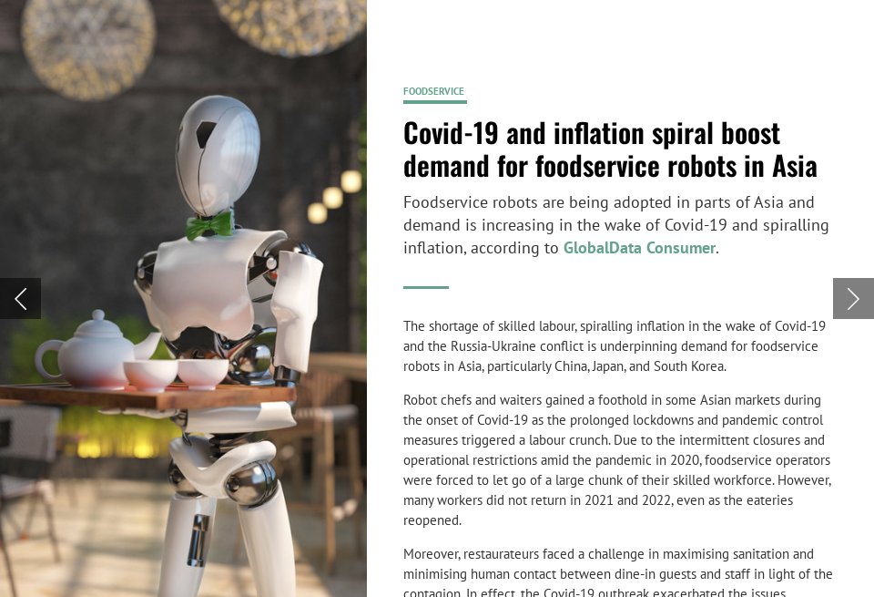 The rise of foodservice robots in Asia - Just Food | Issue 51 | March 2023
